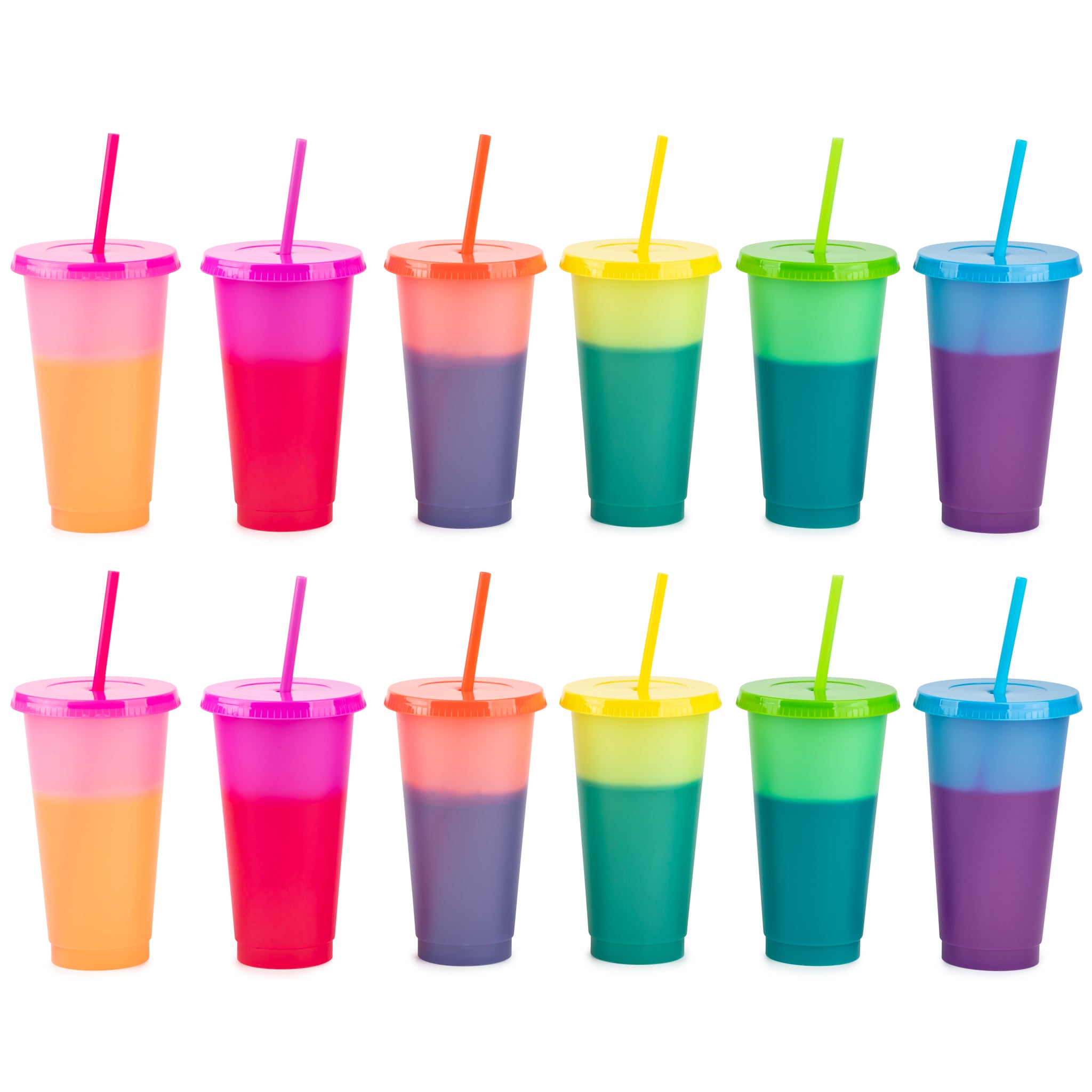 24-Piece Original Color- Changing Cup Set – Manna Hydration